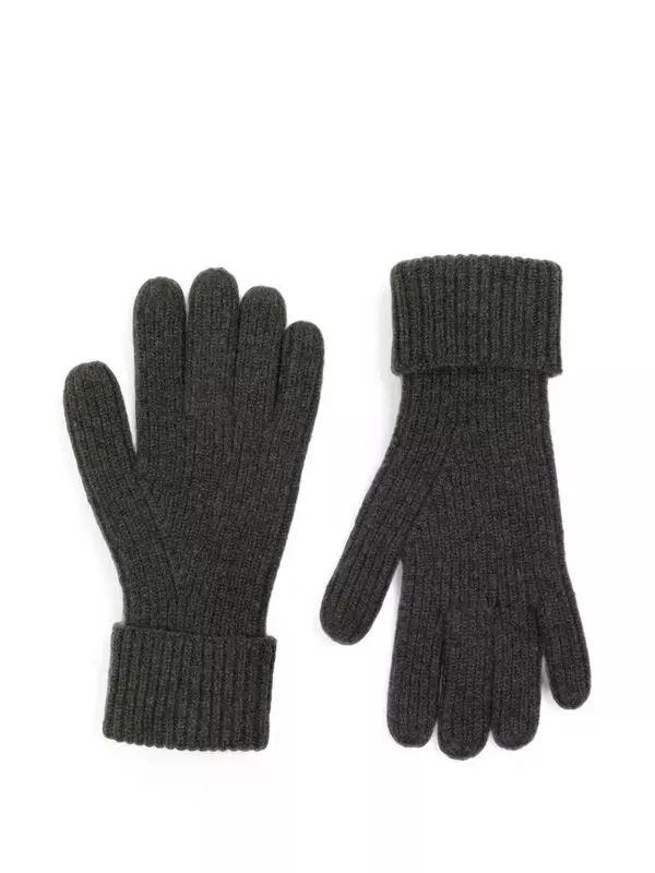 N.peal Ribbed-knit Cashmere Gloves