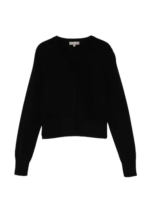 N.peal Covered Button Cashmere Cardigan
