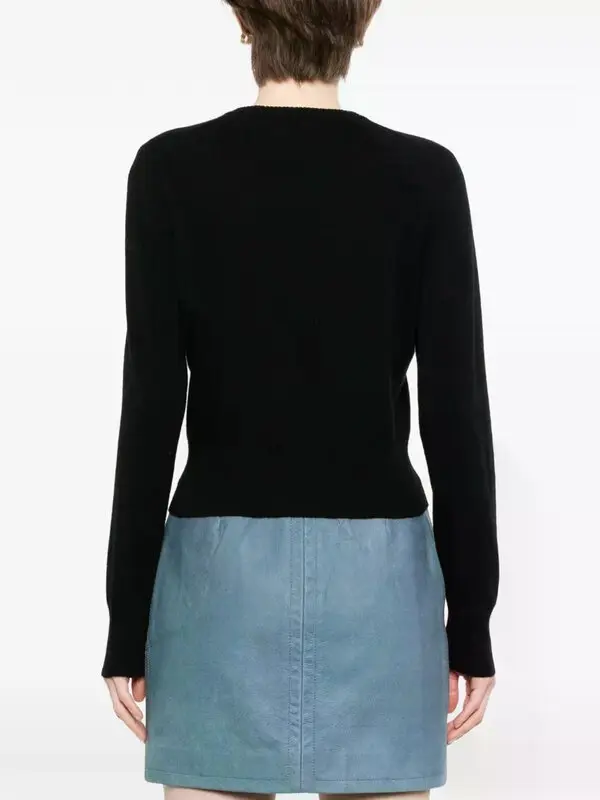 N.peal Covered Button Cashmere Cardigan