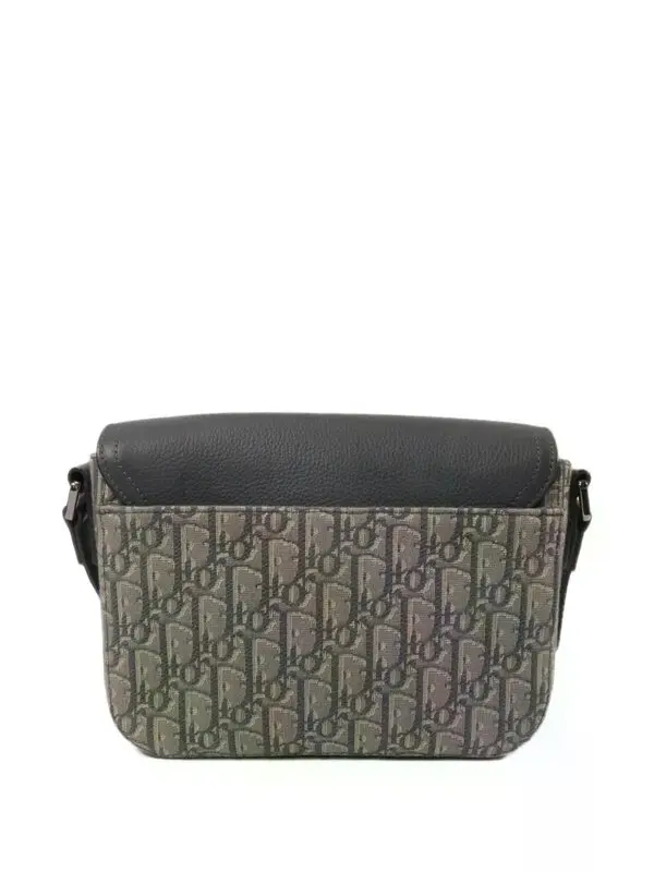 Dior Oblique Saddle Crossbody Bag - Grey