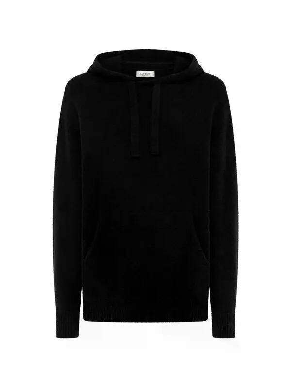 LANEUS Knitted Drawstring Hoodie