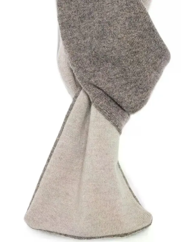 N.peal Two-tone Cashmere Scarf