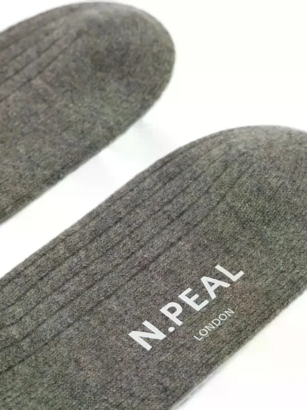 N.peal Ribbed-knit House Socks