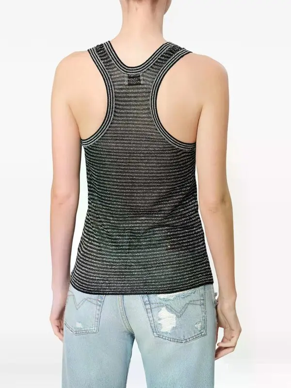 Isabel Marant Étoile Cevara Metallic Striped Top