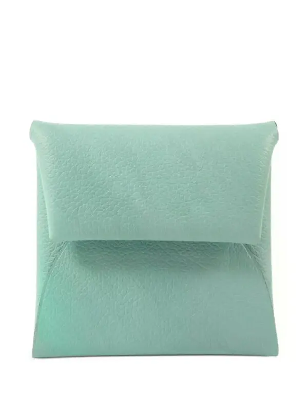 Hermès 2019 Bastia Evercolor Leather Coin Purse - Blue