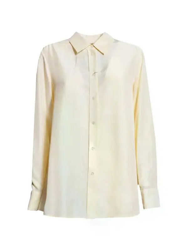 Max Mara Button-down Long-sleeved Shirt - Neutrals