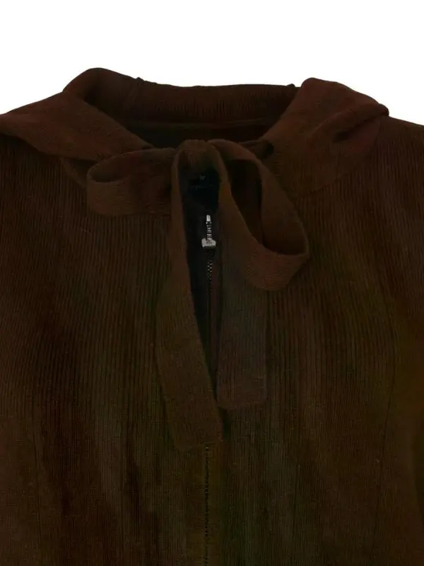 IZAAK AZANEI Fur-trimmed Drawstring Hoodie