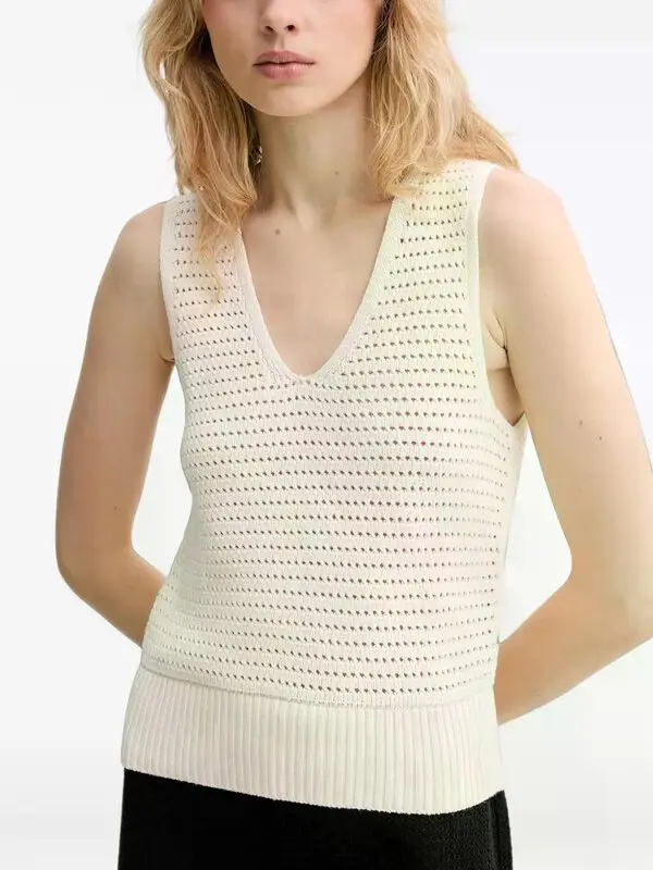 Marc O'polo Open-knit V-neck Top