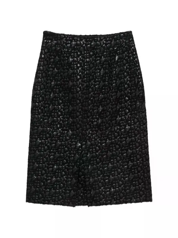 Moschino 2000s Textured-finish Skirt