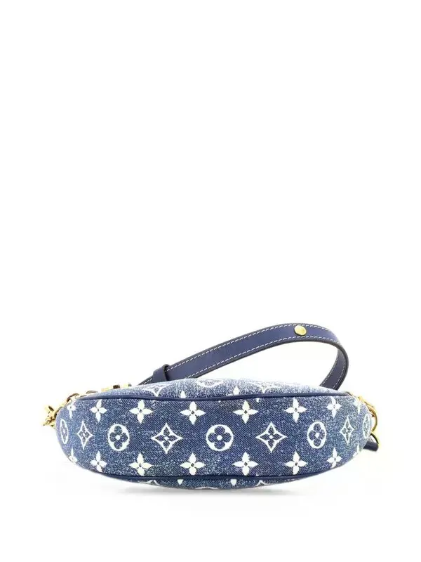 LOUIS VUITTON Loop Handbag Monogram Jacquard Denim Hobo Bag