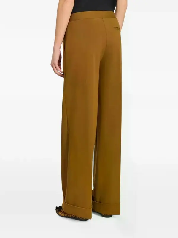 SEMICOUTURE Coline Pressed-crease Turn-up Trousers