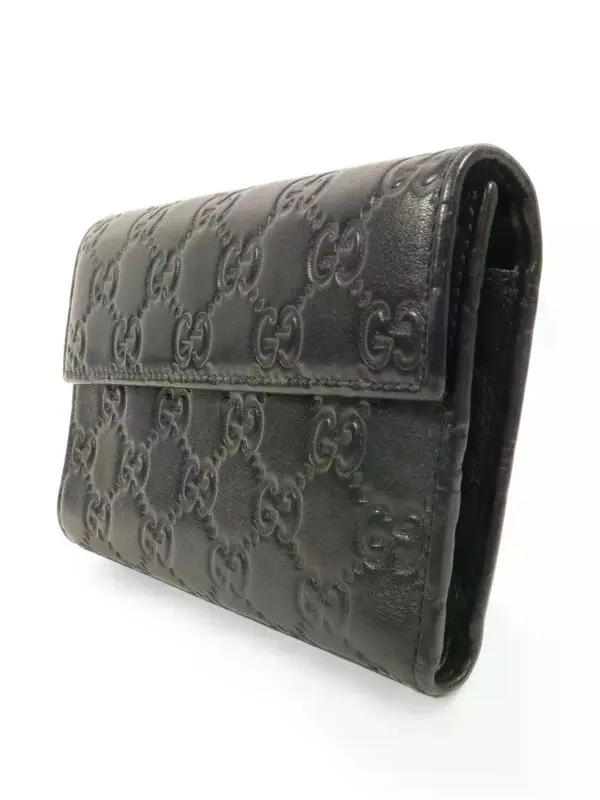Gucci Logo-print Flap Wallet - Black