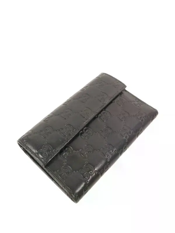 Gucci Logo-print Flap Wallet - Black