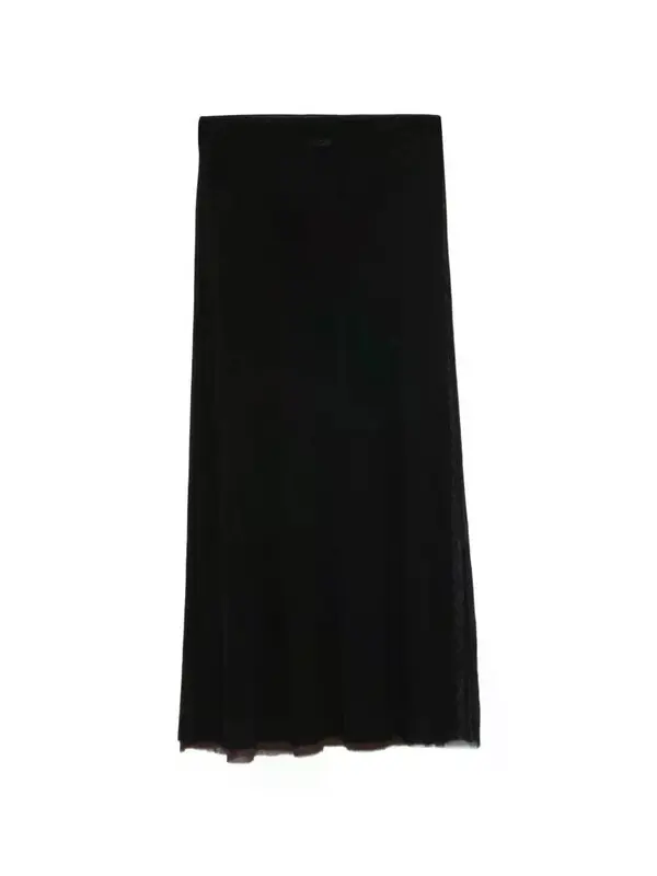 JEAN PAUL GAULTIER 1990s Sheer Midi Skirt - Black