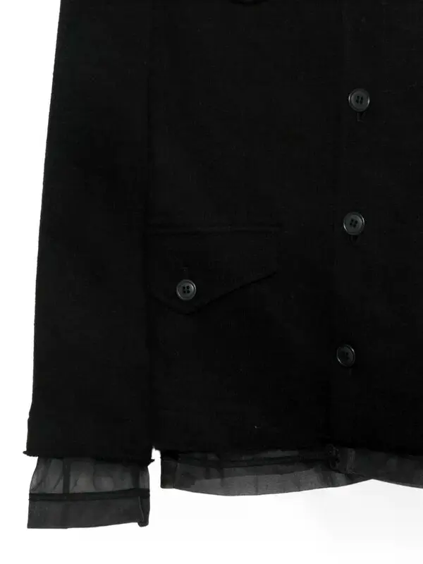 Comme Des Garçons 2000s Layered Button-up Jacket
