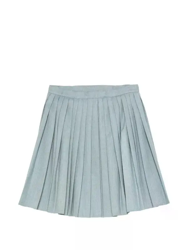 Versace 1980s Pleated Safety-pin Mini Skirt