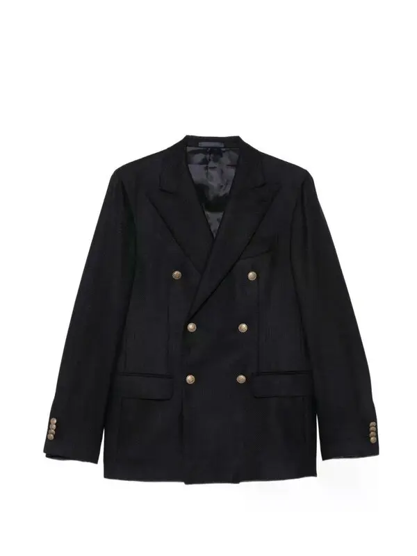 Caruso Double-breasted Peak-lapel Jacket