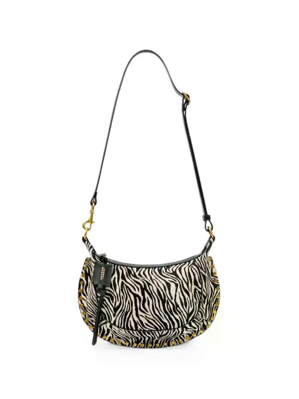 Isabel Marant Étoile Oskan Moon Zebra-pattern Shoulder Bag