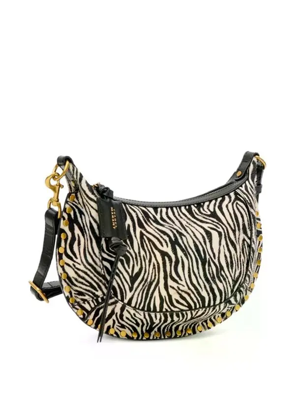 Isabel Marant Étoile Oskan Moon Zebra-pattern Shoulder Bag - Neutrals