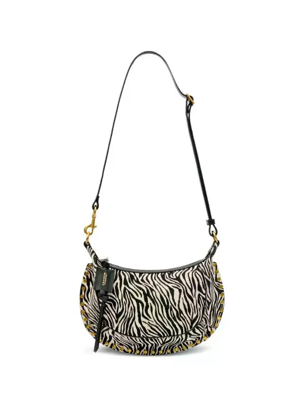 Isabel Marant Étoile Oskan Moon Zebra-pattern Shoulder Bag - Neutrals