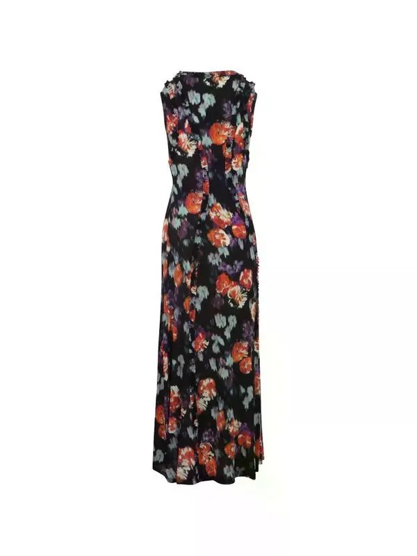 Ulla Johnson Isabelle Floral-print Ruffled Dress - Black