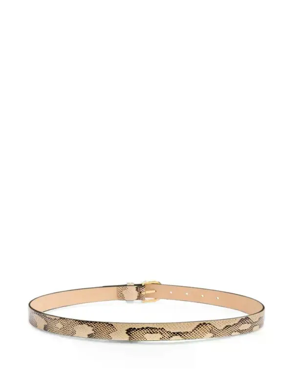 Isabel Marant Étoile Zap Skinny Python-effect Leather Belt