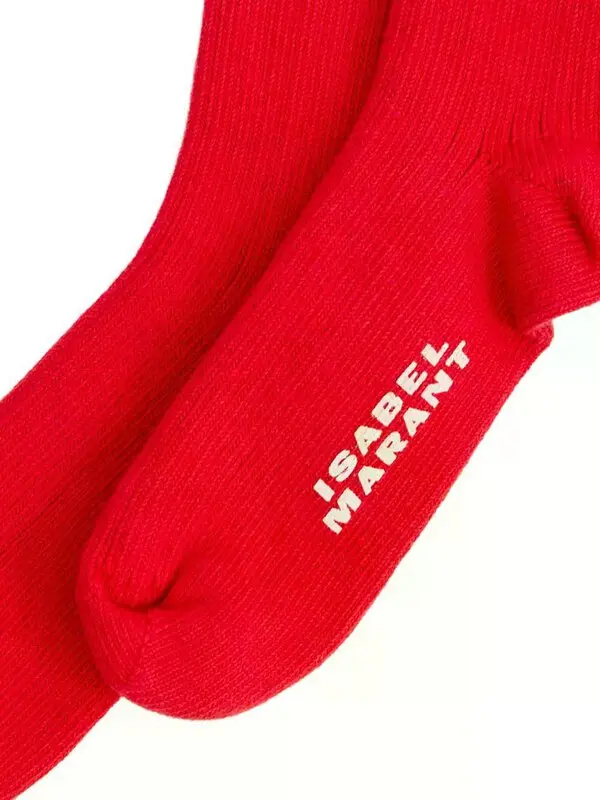 Isabel Marant Étoile Selveria Ribbed-knit Socks