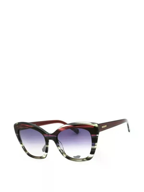 Missoni Cat-eye Striped Sunglasses - Red
