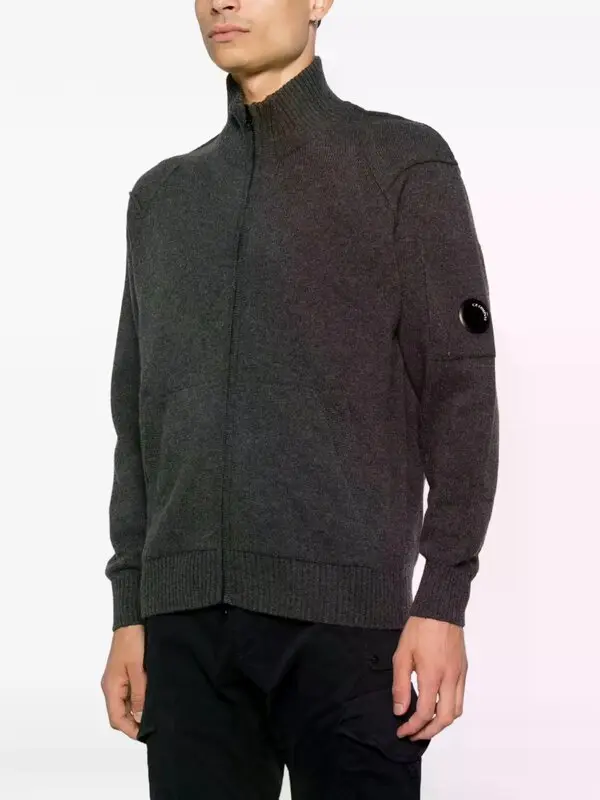 C.P. COMPANY Zip-up Lens Sweater