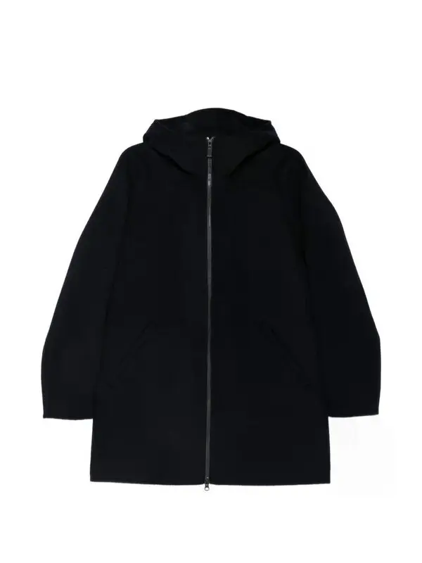 Aspesi Hooded Zip-up Parka - Blue