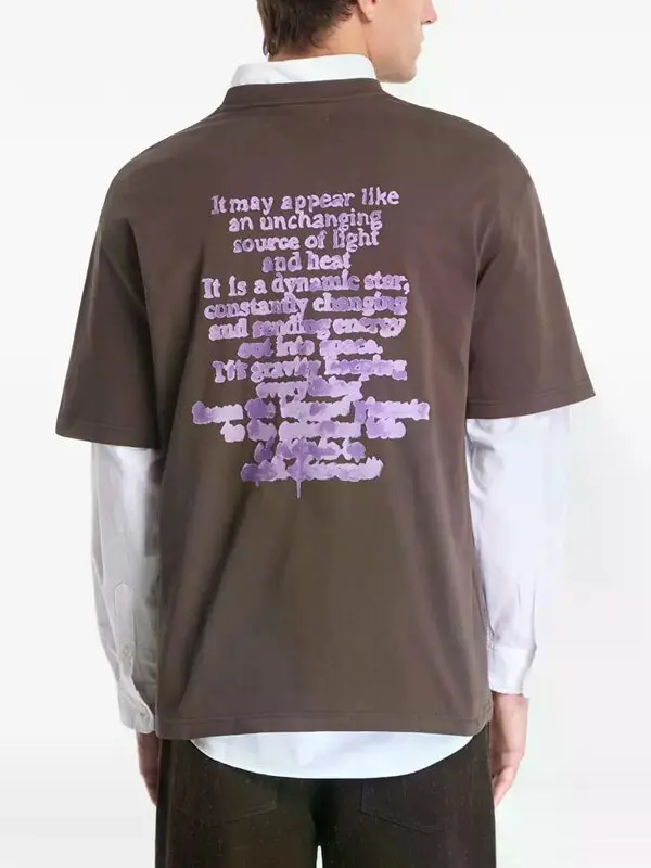 SAMSOE SAMSOE Sasteven Logo-print Slogan-print T-shirt