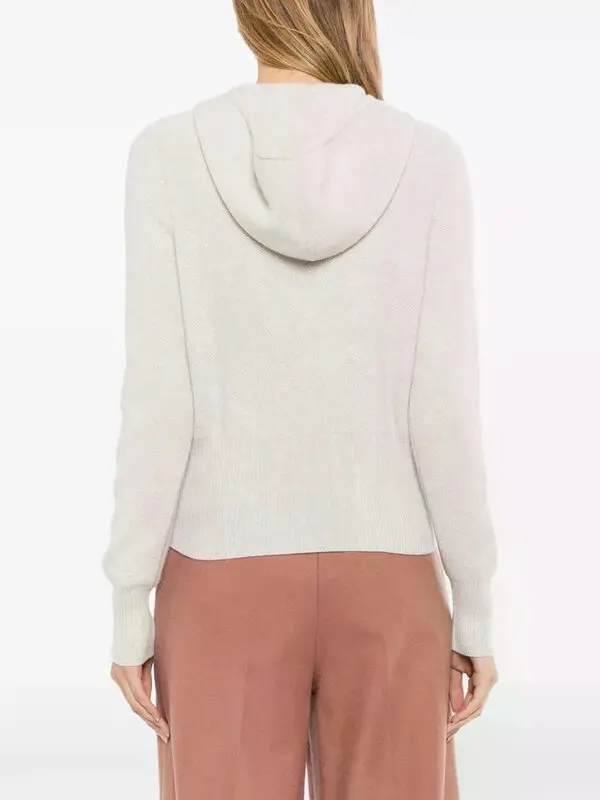 N.peal Honeycomb-knit Zip-up Hoodie