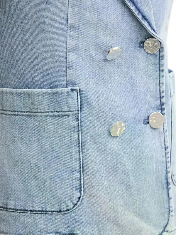 MARC AUREL Double-breasted Denim Jacket
