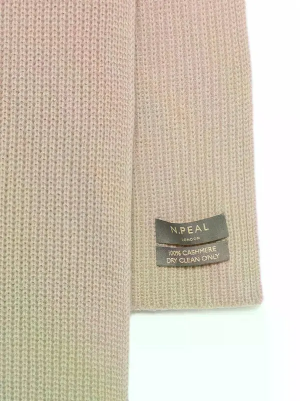 N.peal Ribbed Cashmere Scarf