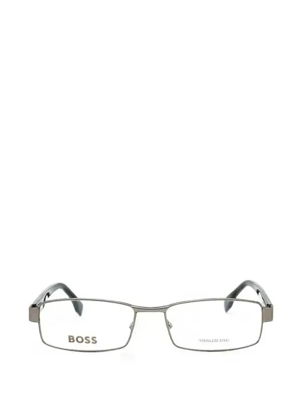 BOSS Rectangle-frame Glasses - Grey
