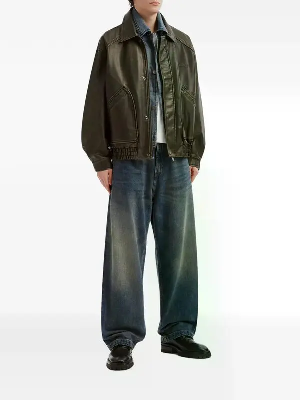 Izzue Logo-embossed Bomber Jacket