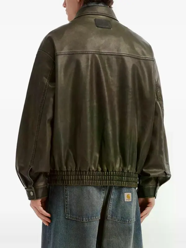 Izzue Logo-embossed Bomber Jacket