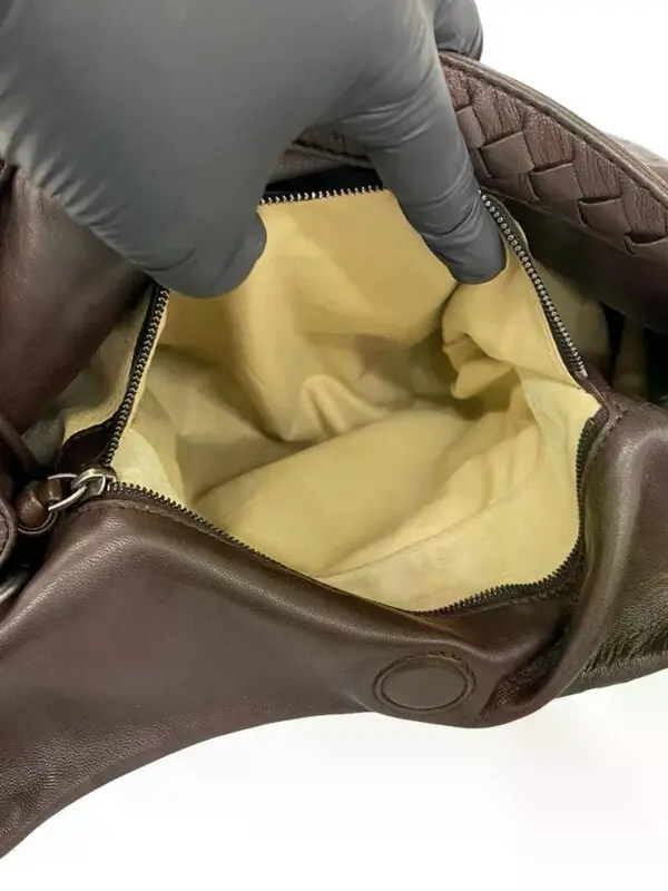 Bottega Veneta 2012-2026 Intrecciato Campana Hobo Bag - Brown