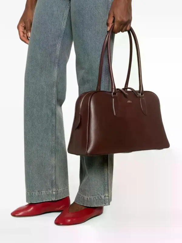 A.p.c. Paloma Leather Tote Bag - Red