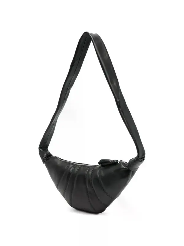 LEMAIRE Croissant Leather Shoulder Bag - Black