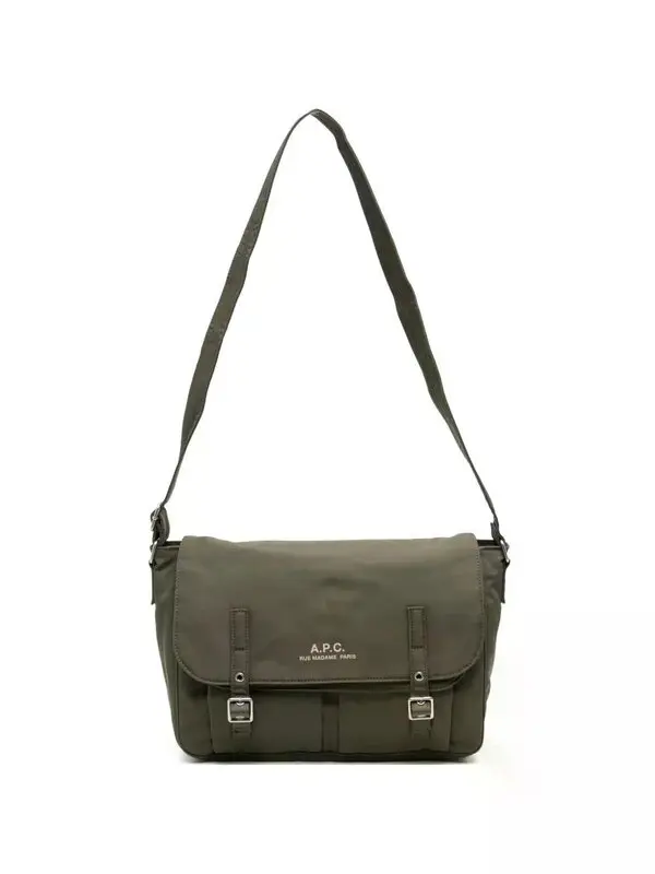 A.p.c. Buckle-fastening Messenger Bag - Green