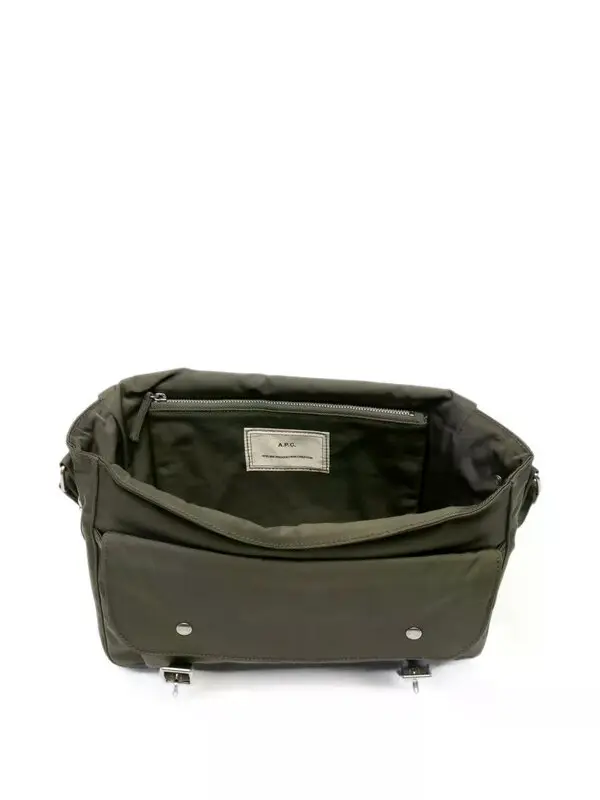 A.p.c. Buckle-fastening Messenger Bag - Green
