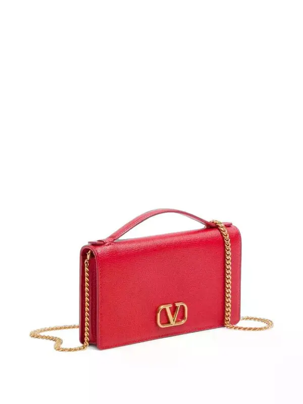 Valentino Garavani Vlogo Signature Leather Shoulder Bag