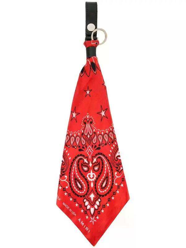 Amiri Bandana Keyring - Red