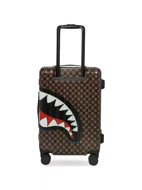 SPRAYGROUND Sharks In Paris Suitcase - Brown
