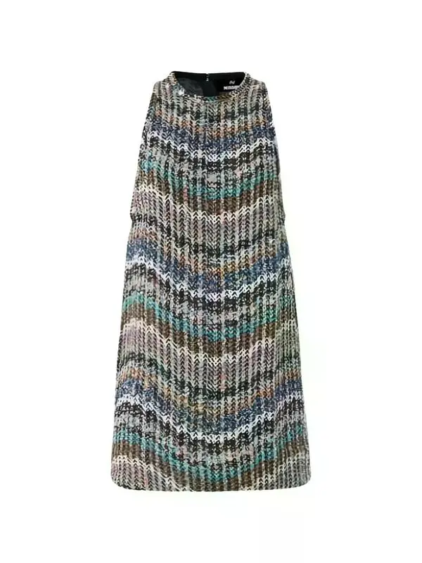 Missoni Chevron Knit Mini Dress With Sequins