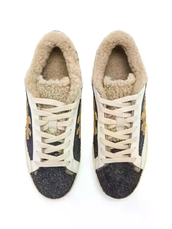 Premiata Steven D Shearling-trim Sneakers