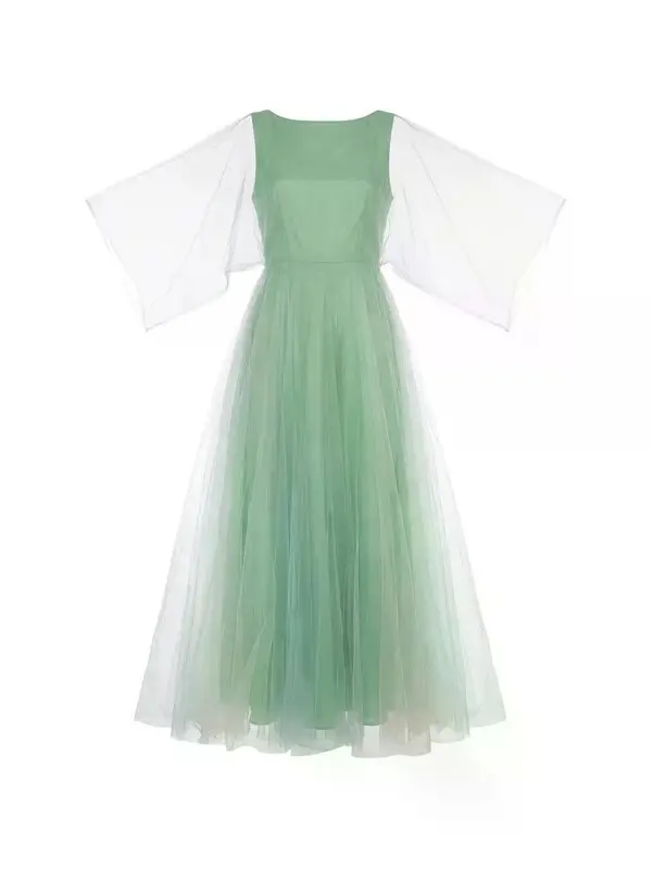 Valentino Garavani Tulle-layered Flared Midi Dress