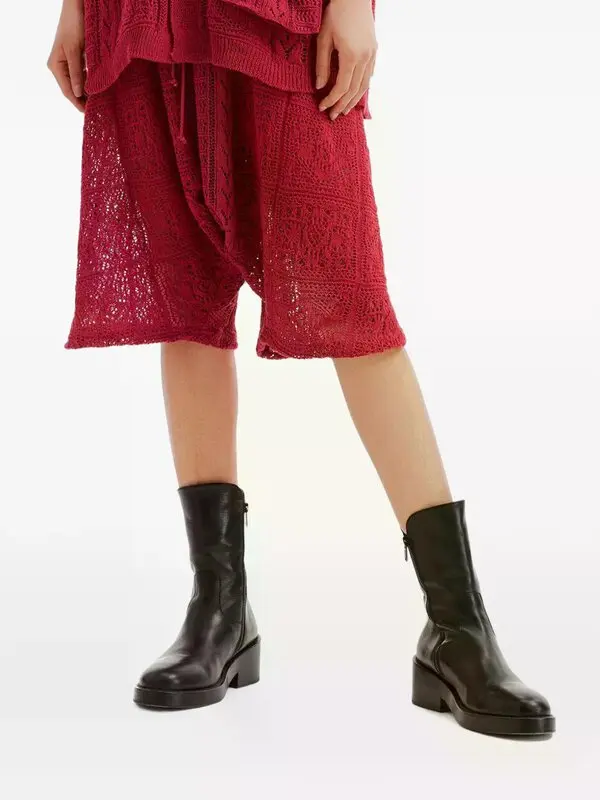 Y’s Mexican Tiles Pattern Knit Cotton Shorts