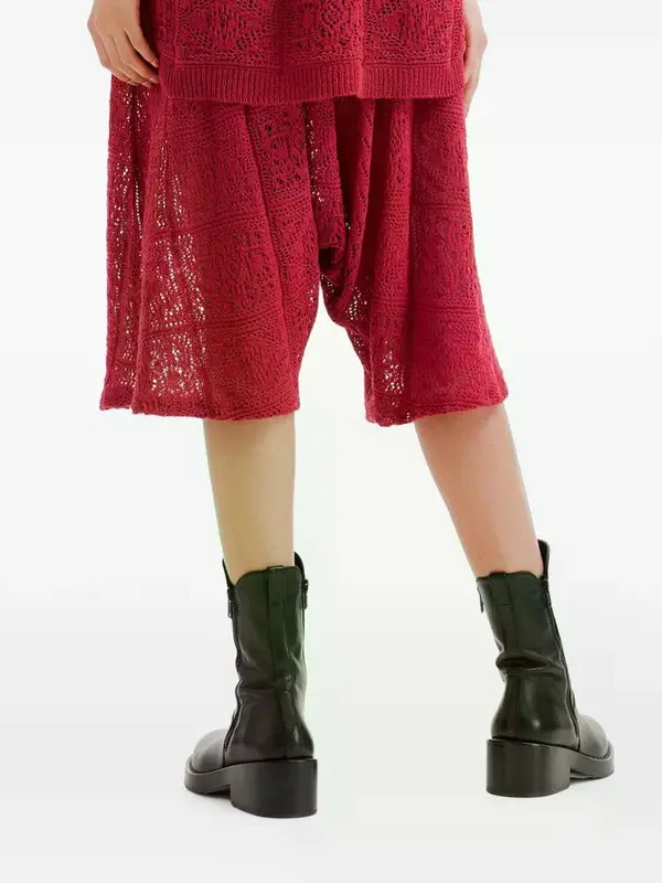 Y’s Mexican Tiles Pattern Knit Cotton Shorts